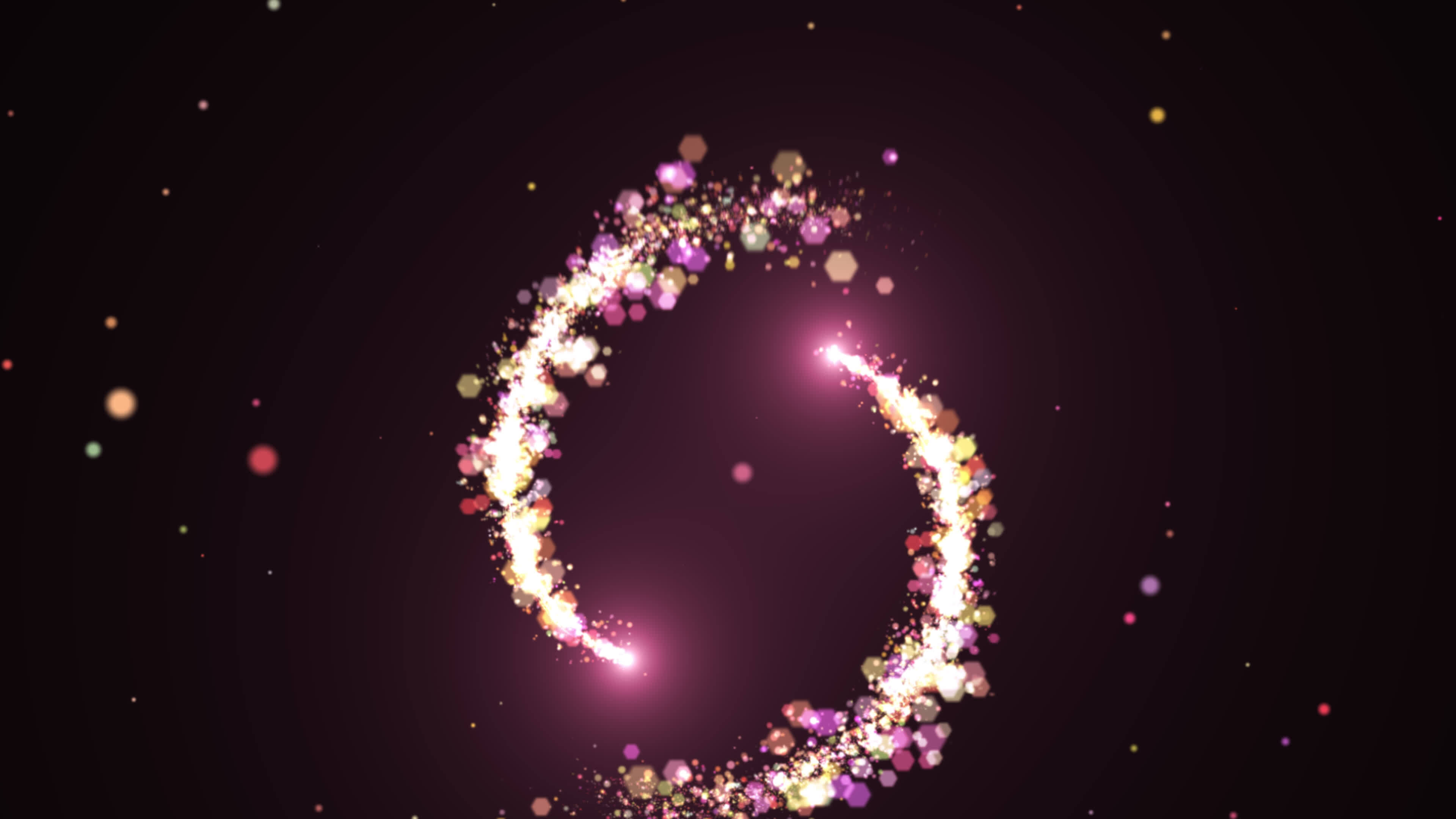 Gold Glittering Star Magic Dust On Background Stock