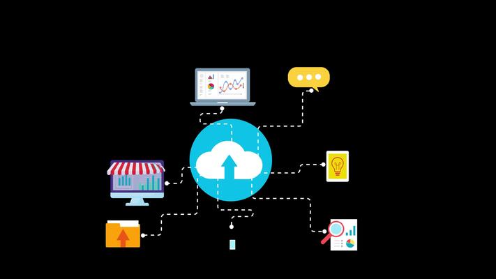 Cloud Computing Animation Stock Video Footage for Free Download