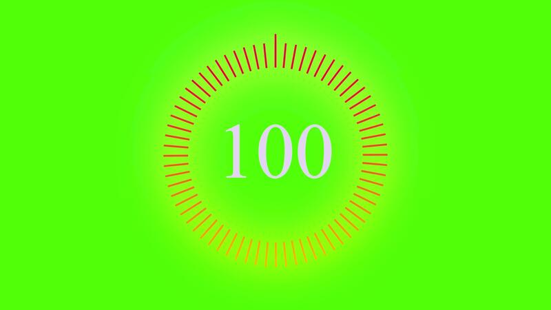 the 100 seconds timer animation 38774088 Stock Video at Vecteezy