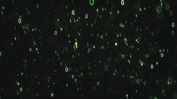 Green Binary Code Stock Video Footage for Free Download