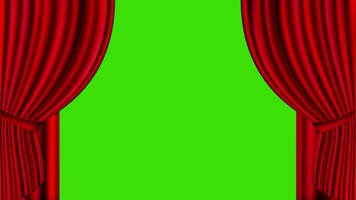 Curtain Opening Animation Stock Video Footage for Free Download