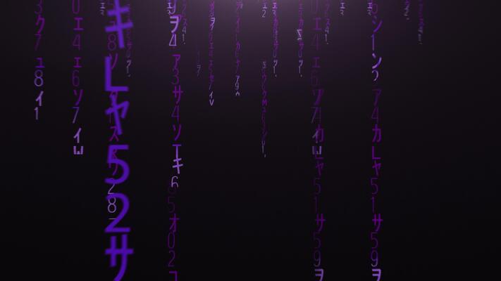 Matrix Raining Code Stock Video Footage for Free Download