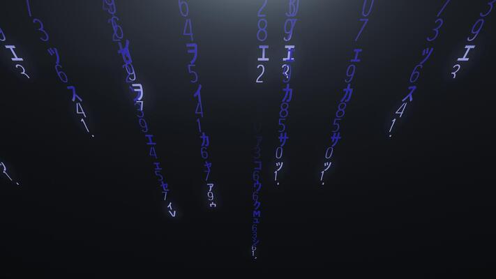 Matrix Raining Code Stock Video Footage for Free Download