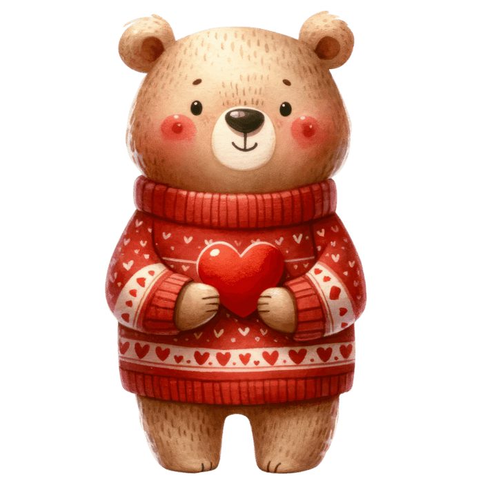 Valentines Day Bear PNGs for Free Download