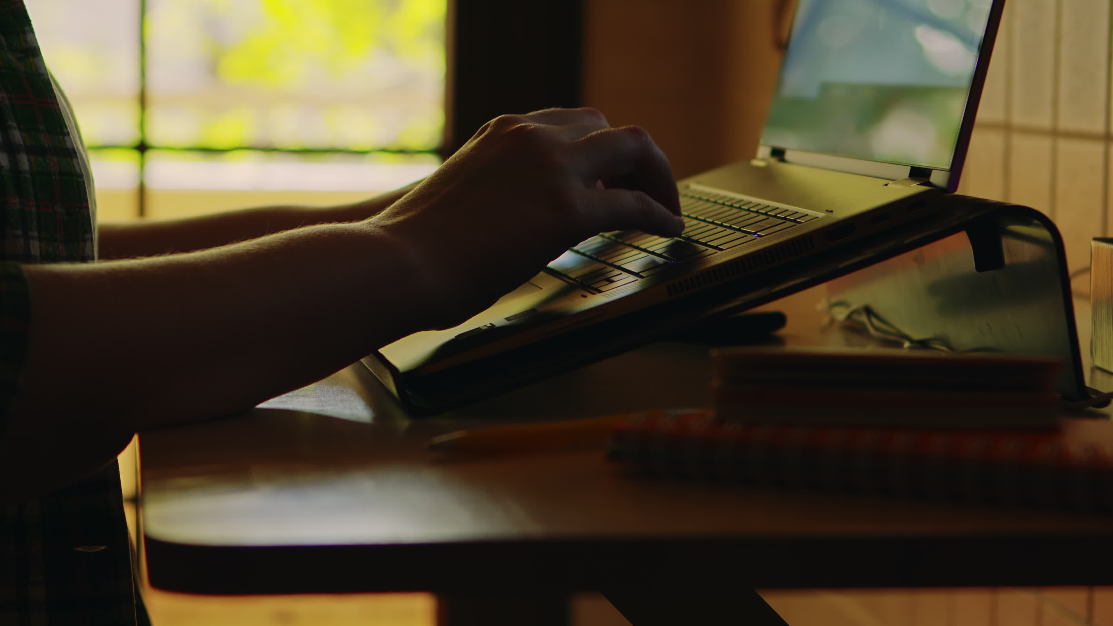 Writing On Computer Stock Video Footage for Free Download