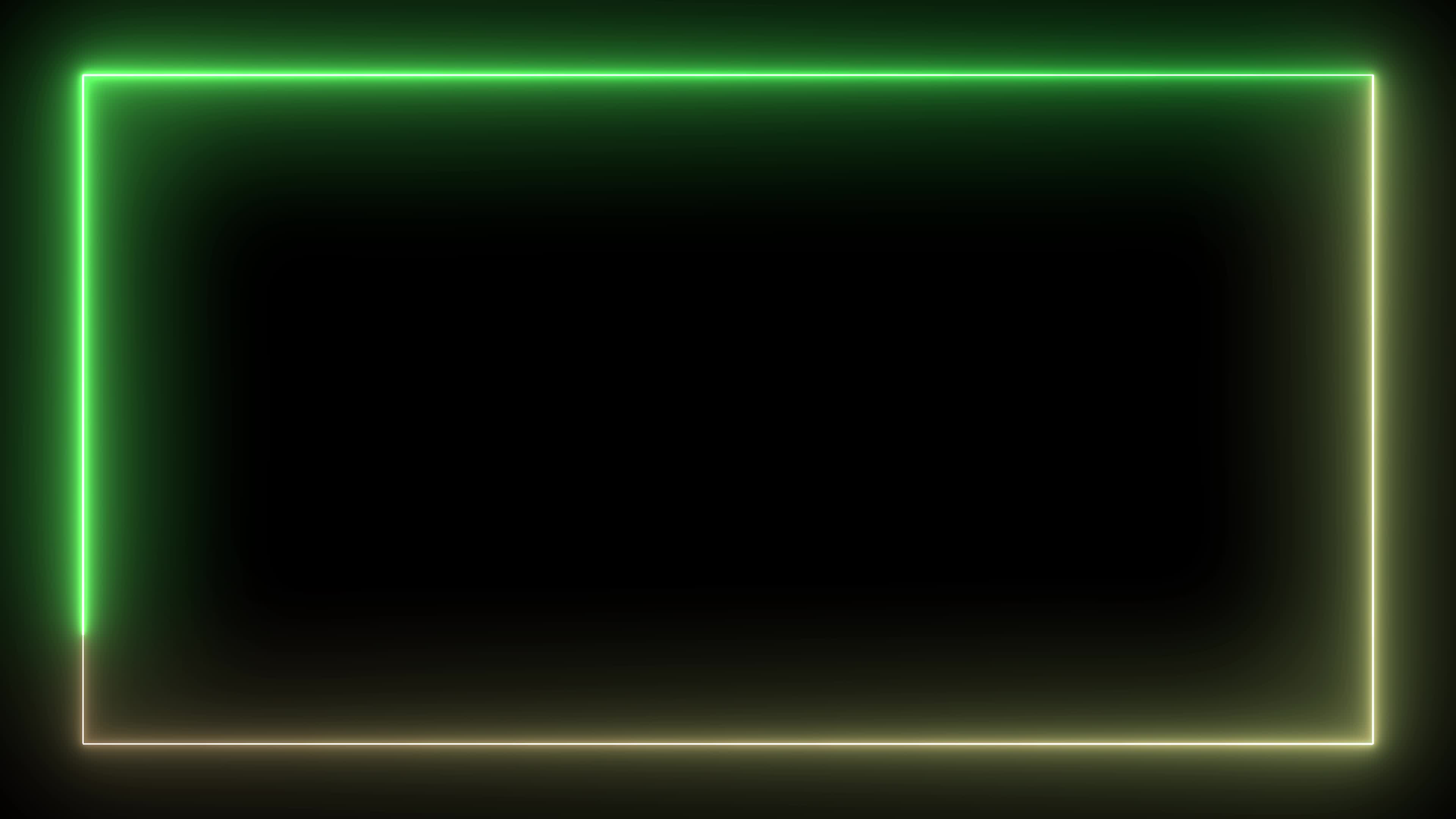 Neon border light animated rectangle borders video 4K Resolution ...