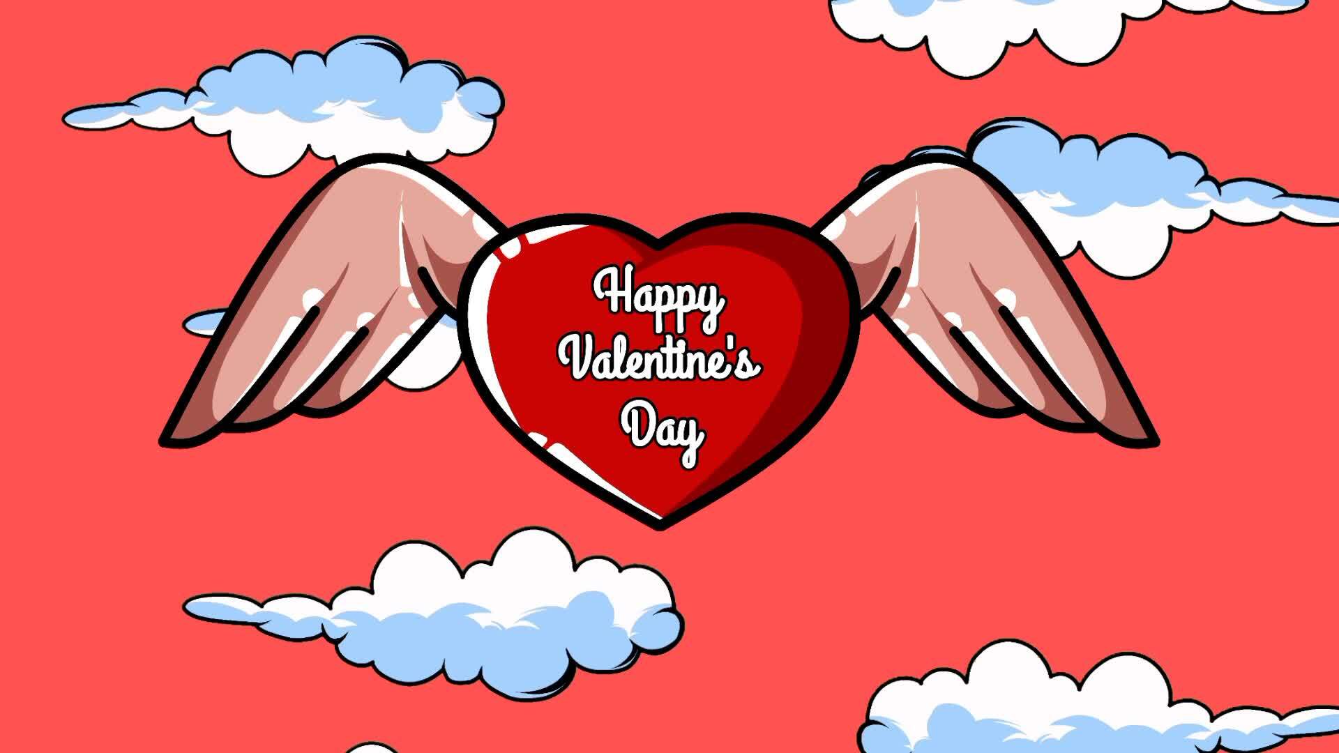 a Valentine's Day animation with a nature theme 38913841 Stock Video at ...