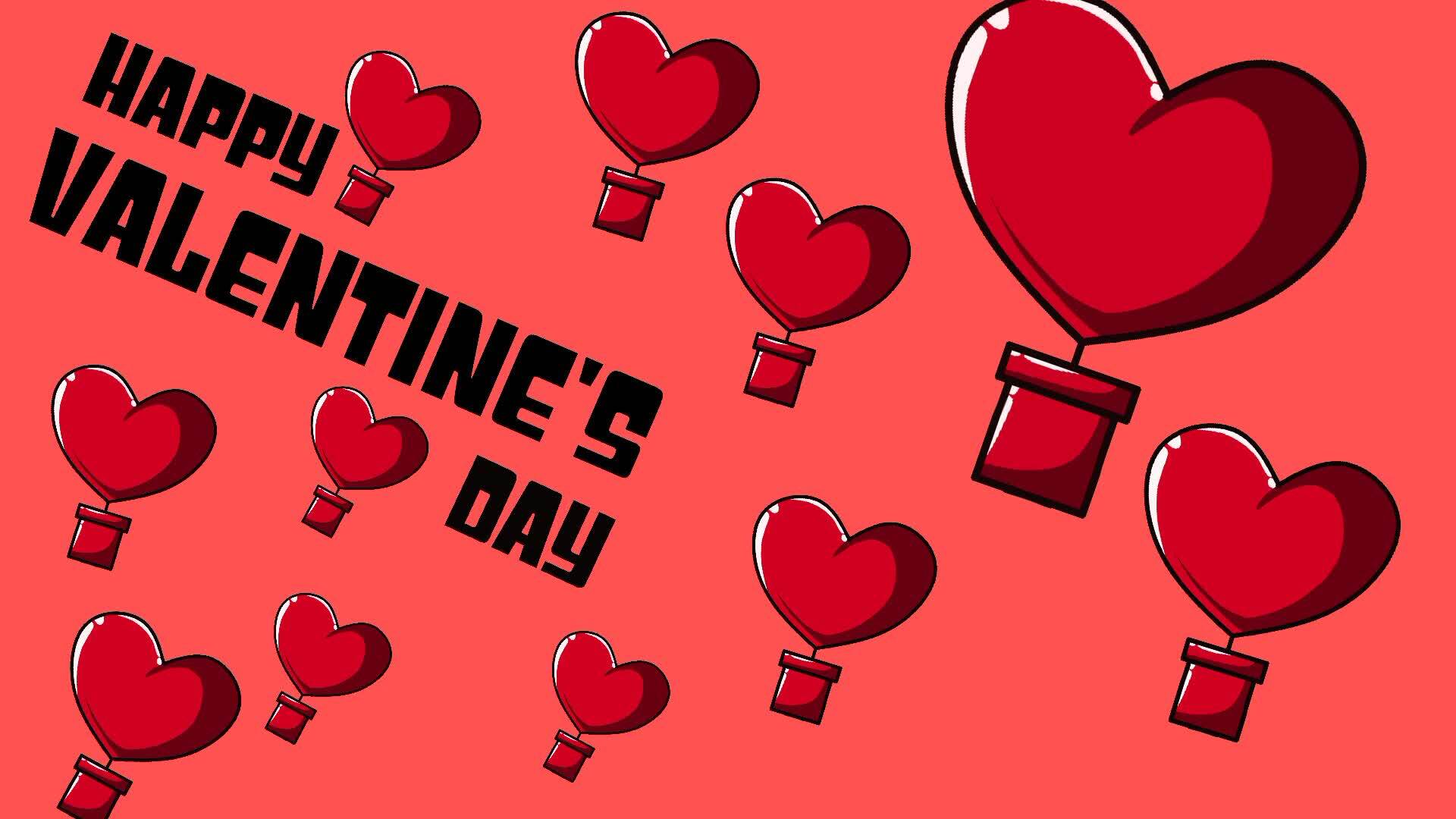 a Valentine's Day animation with a nature theme 38913881 Stock Video at ...