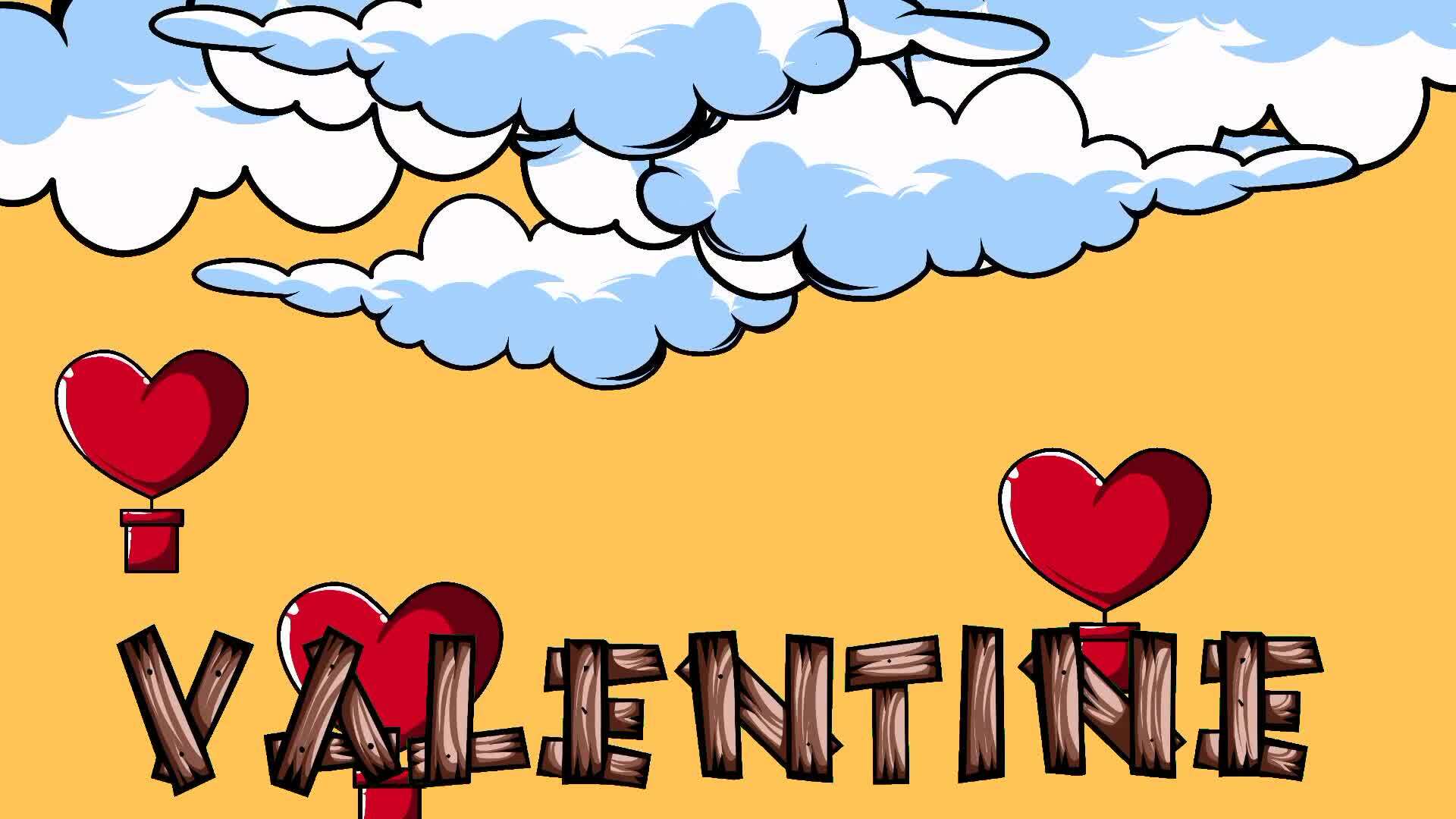a Valentine's Day animation with a nature theme 38913887 Stock Video at ...