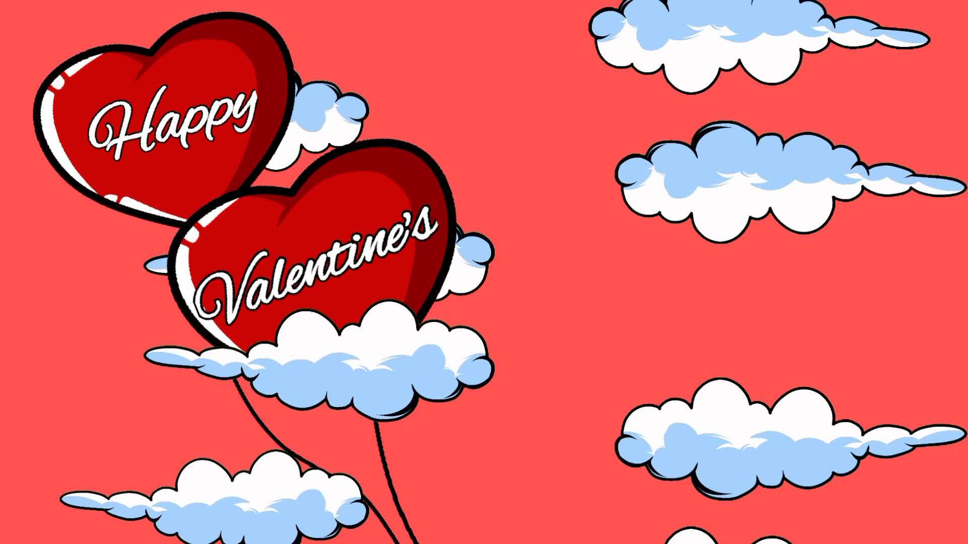 a Valentine's Day animation with a nature them 38913900 Stock Video at ...