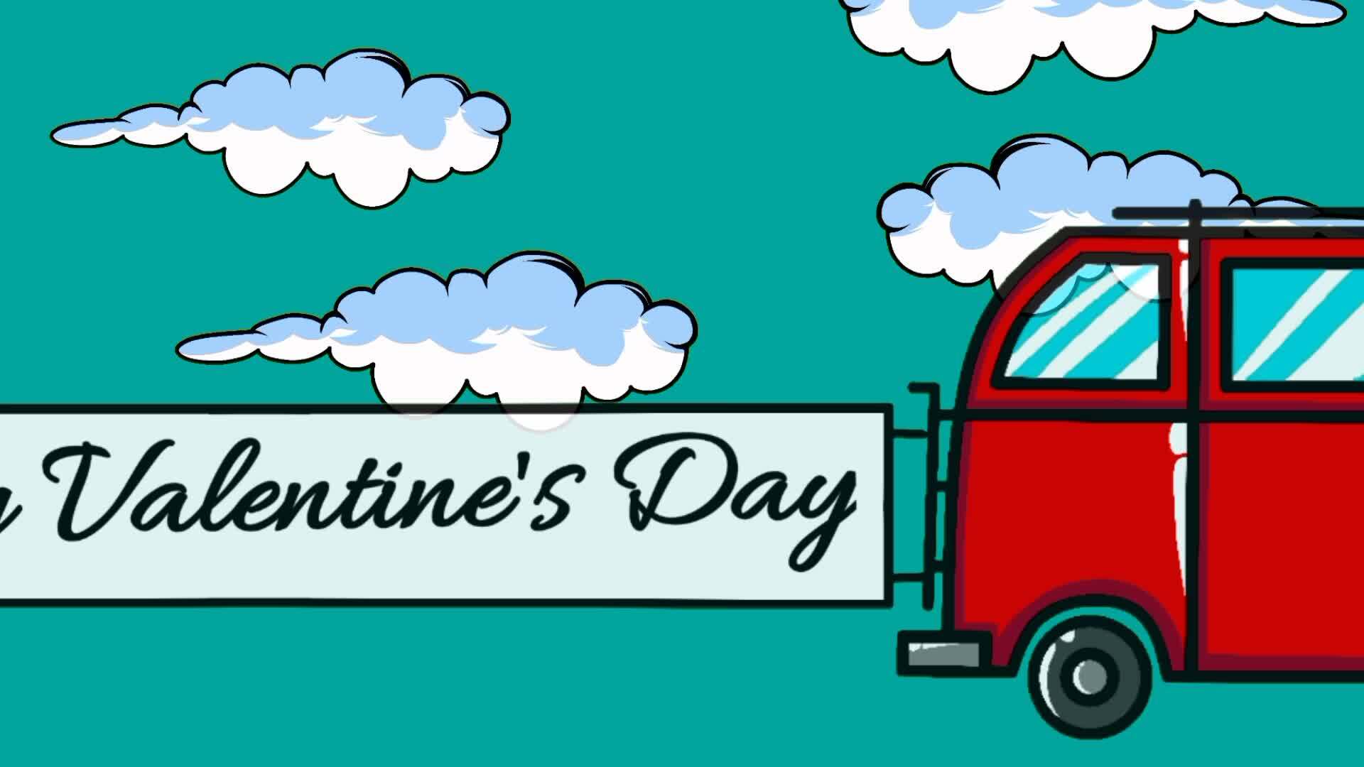 a Valentine's Day animation with a nature theme 38913928 Stock Video at ...