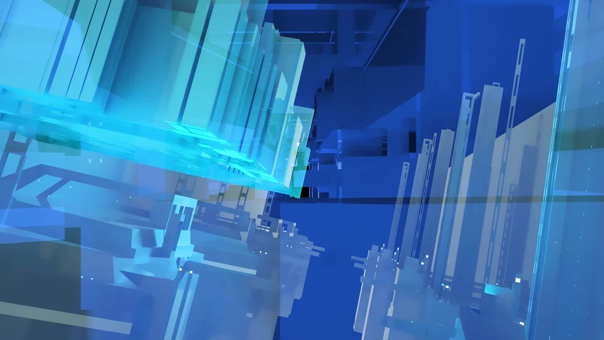 Abstract Technology Blocks Background 3D Rendering 38922738 Stock Video ...