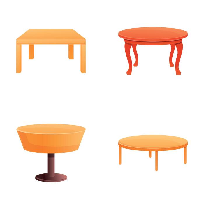 Table Set Vector Art, Icons, and Graphics for Free Download