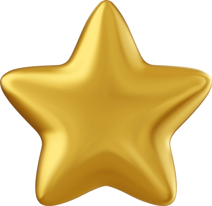 Estrella Dorado PNG para descargar gratis