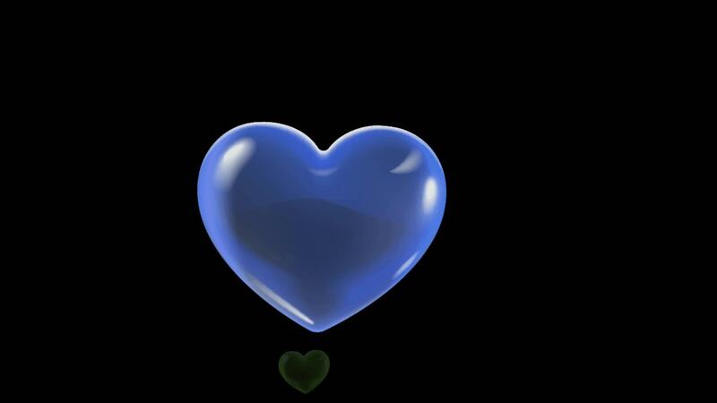 Animation heart shape on black background. 39000418 Stock Video at Vecteezy