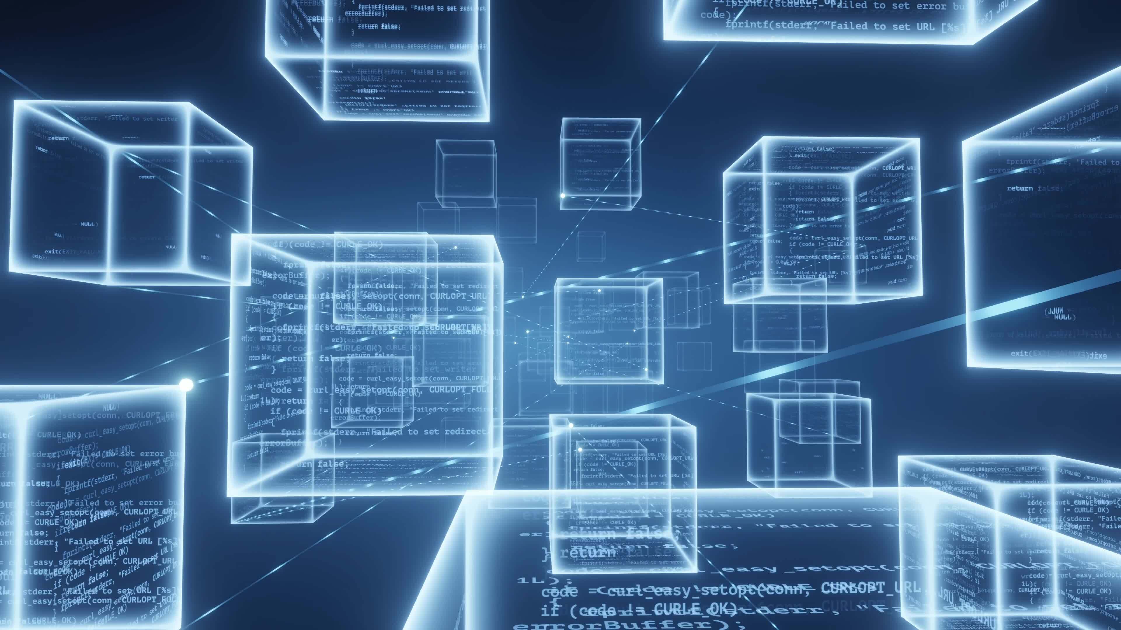 Digital Cubes Stock Video Footage for Free Download