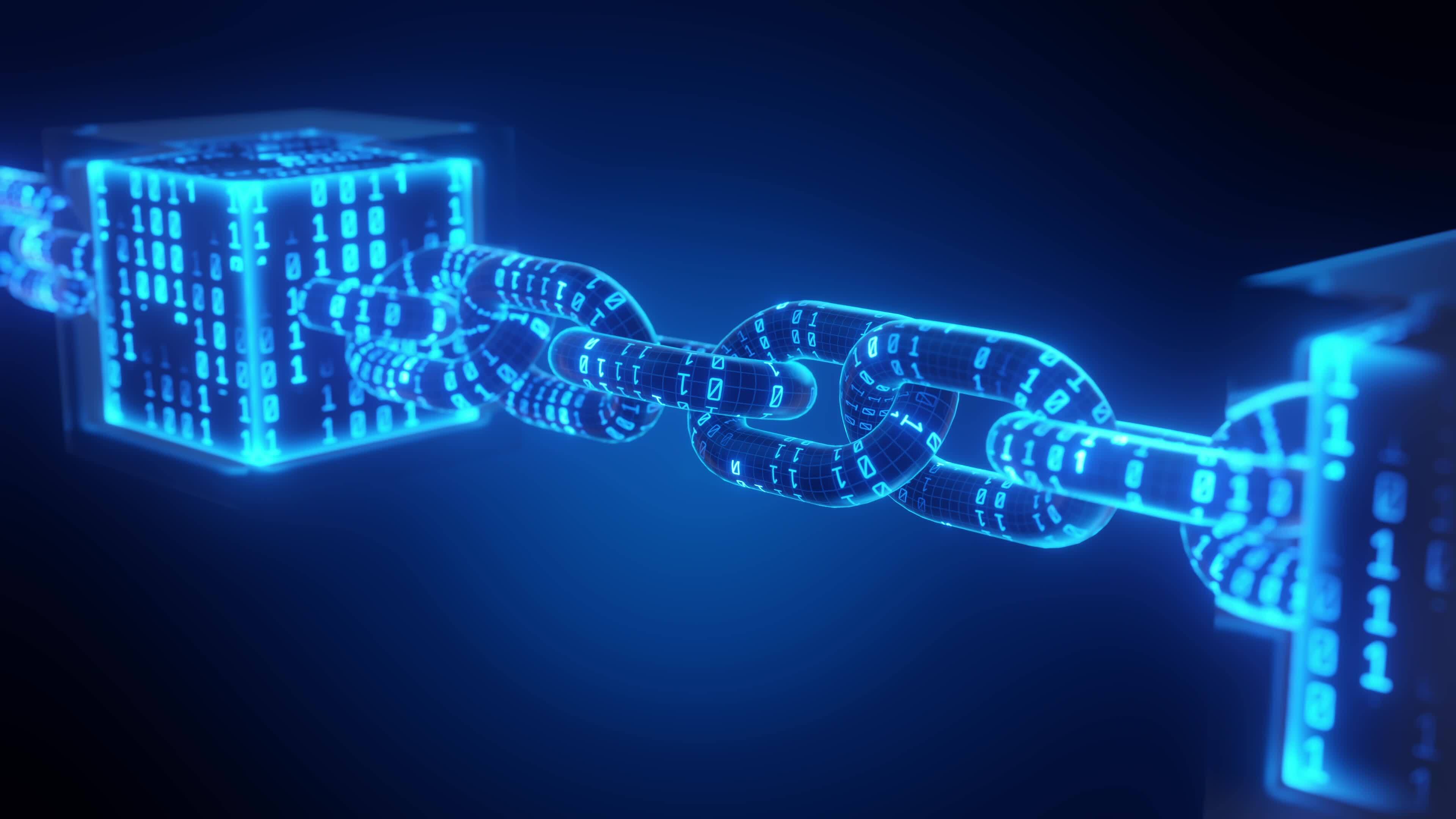 blockchain concept with binary code 39001379 Stock Video at Vecteezy