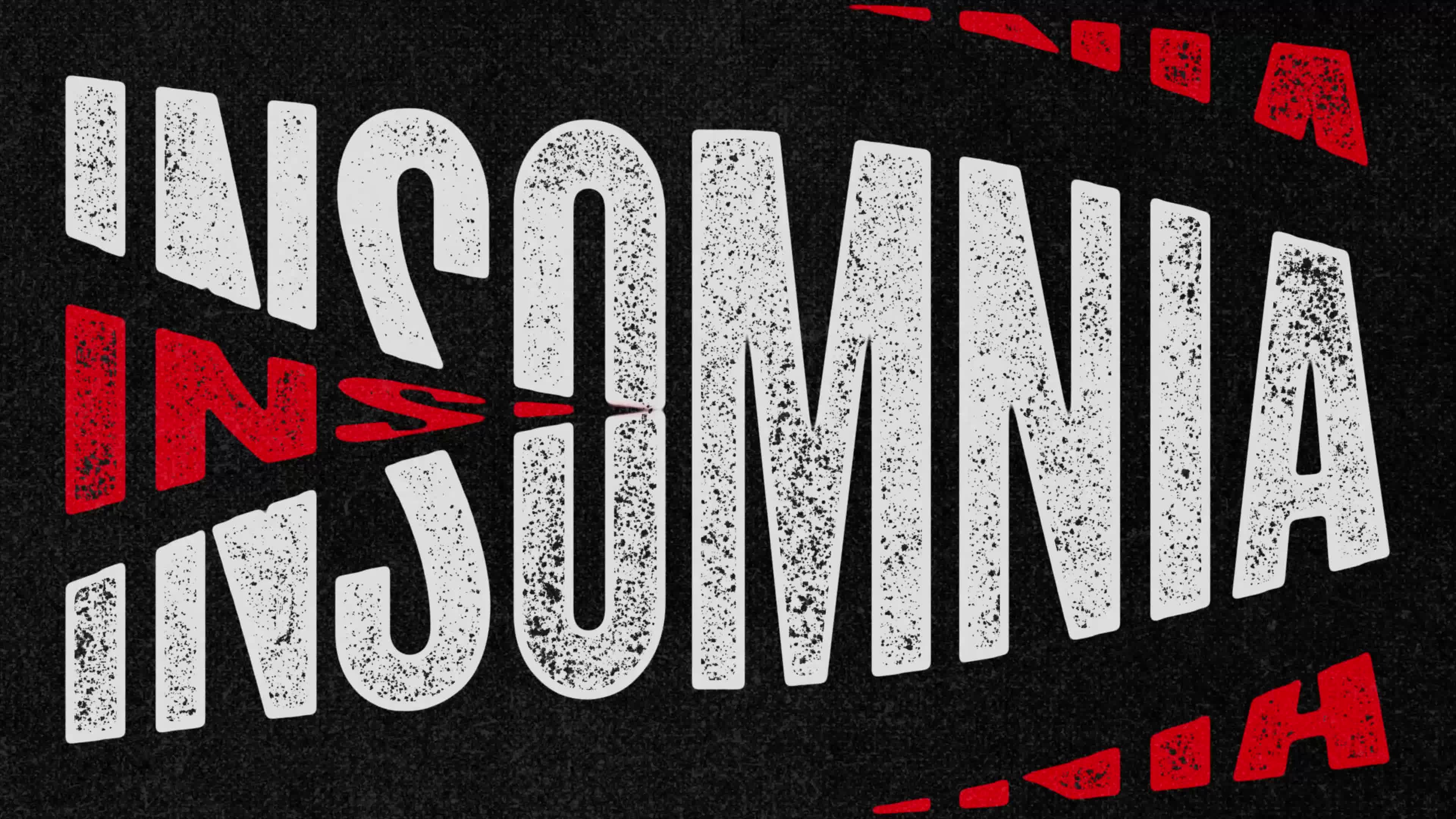 Insomnia Lettering Dynamic Text Animations With A Grunge Texture