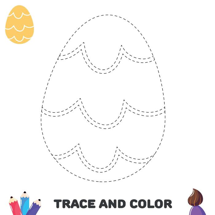 Easter Trace Vector Art, Icons, and Graphics for Free Download