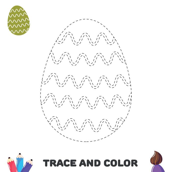 Easter Trace Vector Art, Icons, and Graphics for Free Download