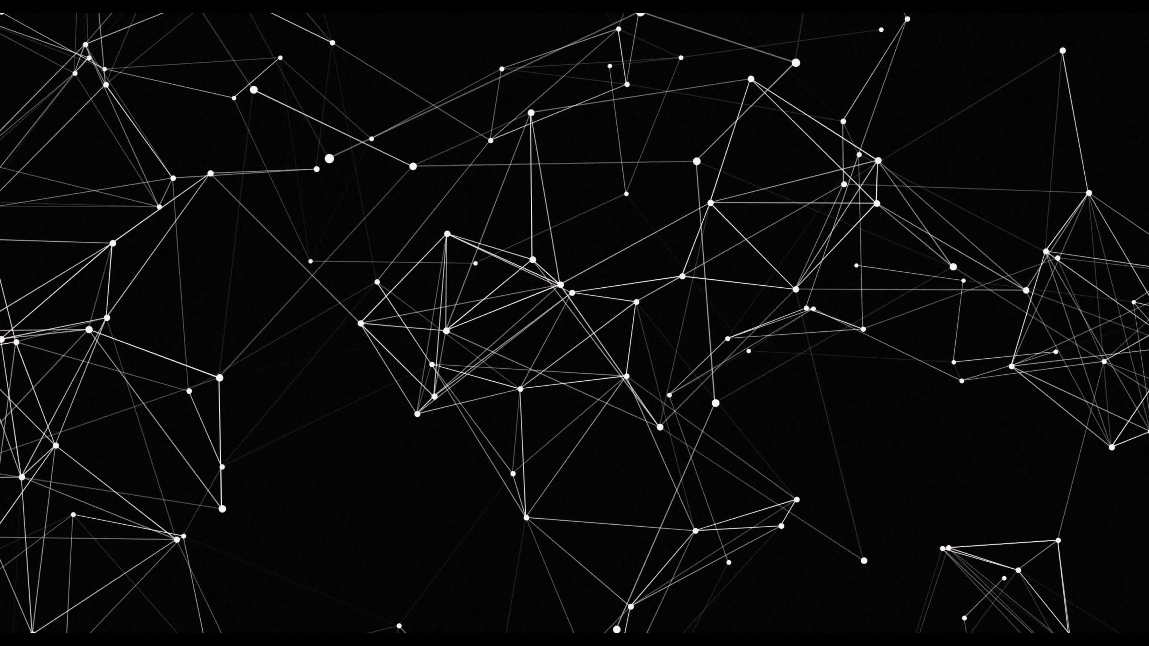 3d Loop rendered abstract plexus shapes. Connection and web concept. Digital, communication and ...