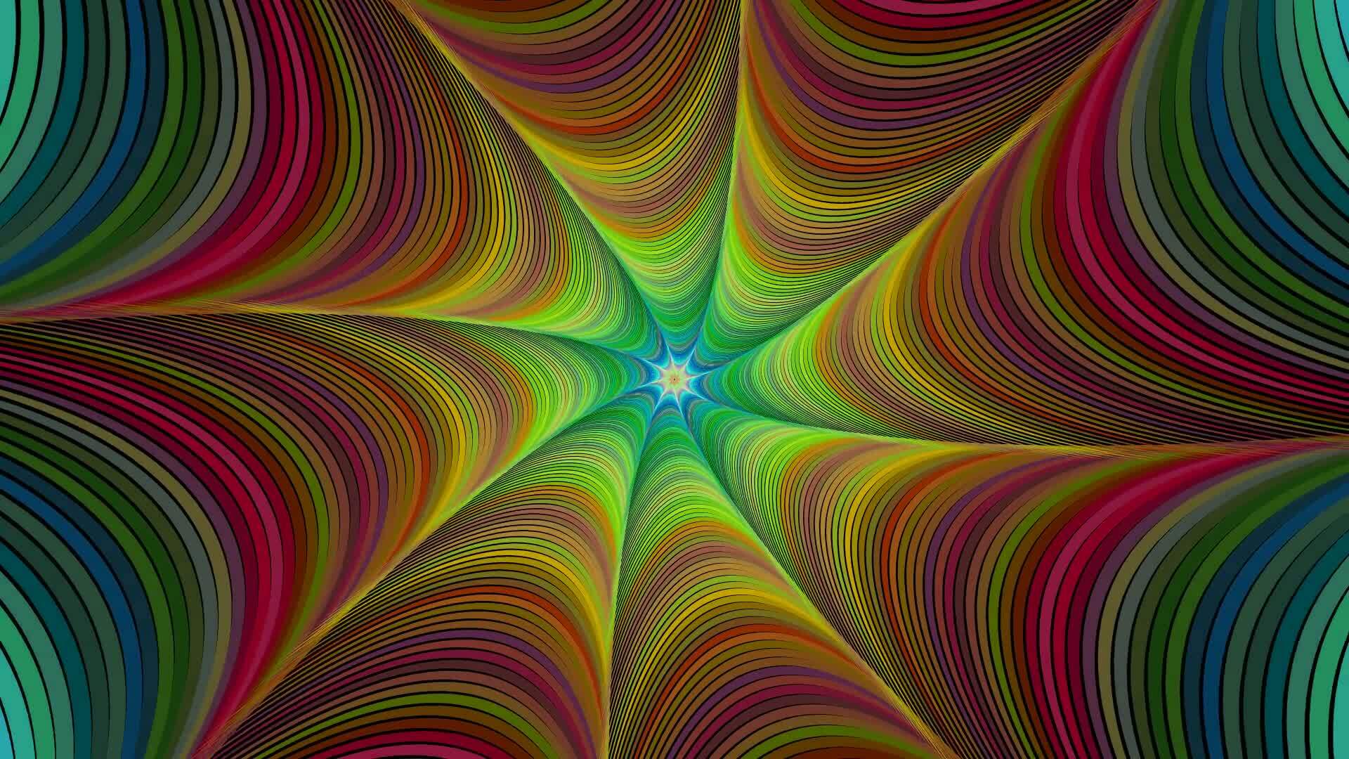 Rotating colorful twisted stripes - abstract background - seamless loop ... Rotating colorful twisted stripes - abstract background - seamless loop ...