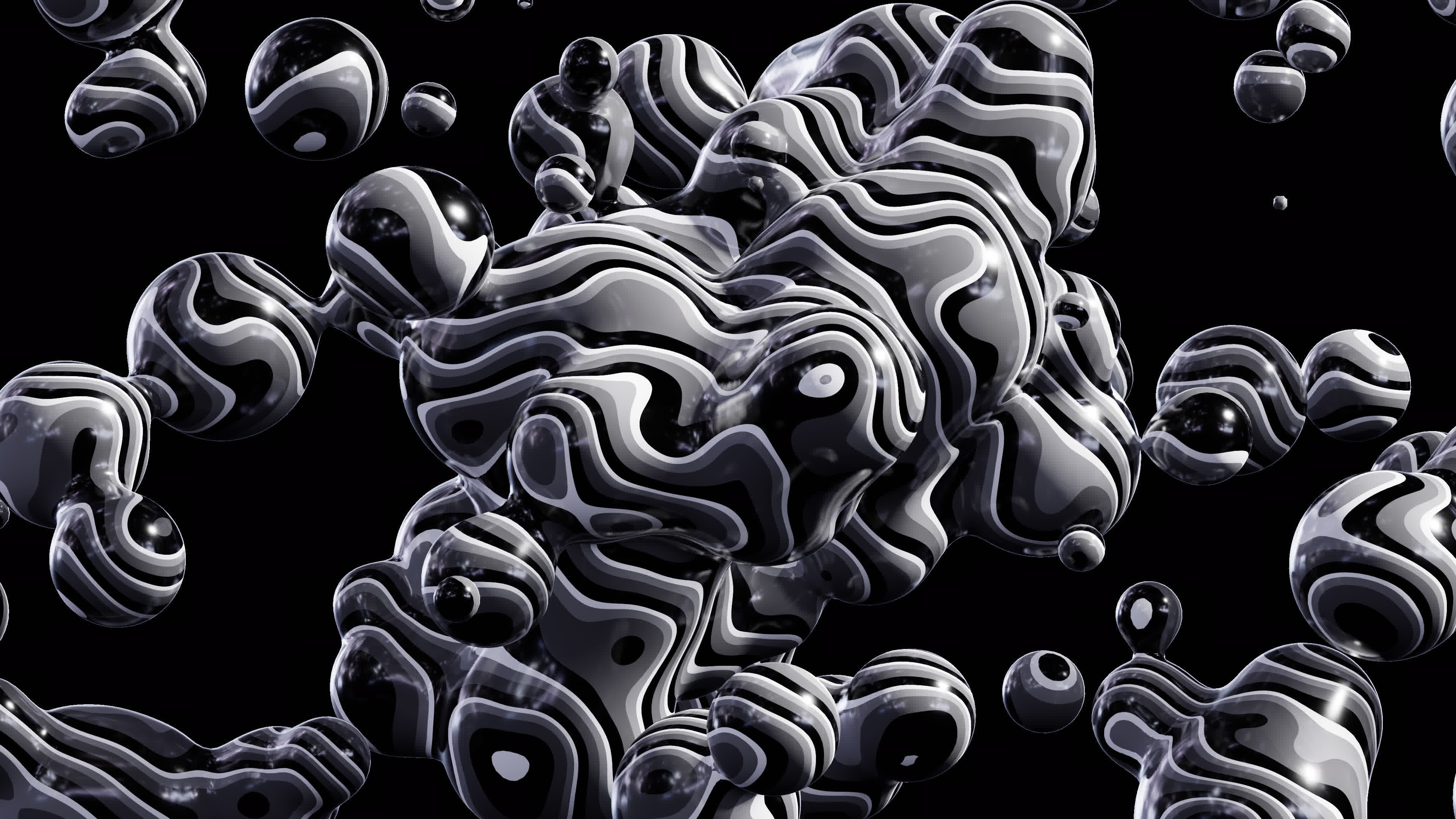 Abstract Liquid Metal Stock Video Footage For Free Download
