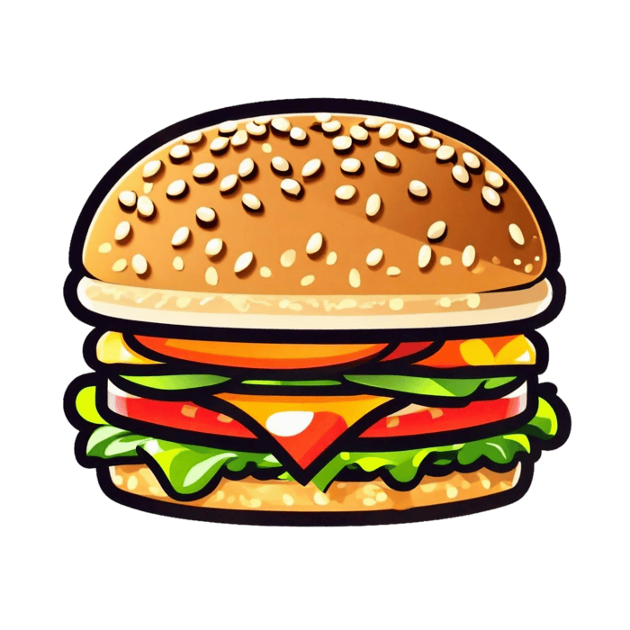 Burger Cartoon PNGs for Free Download