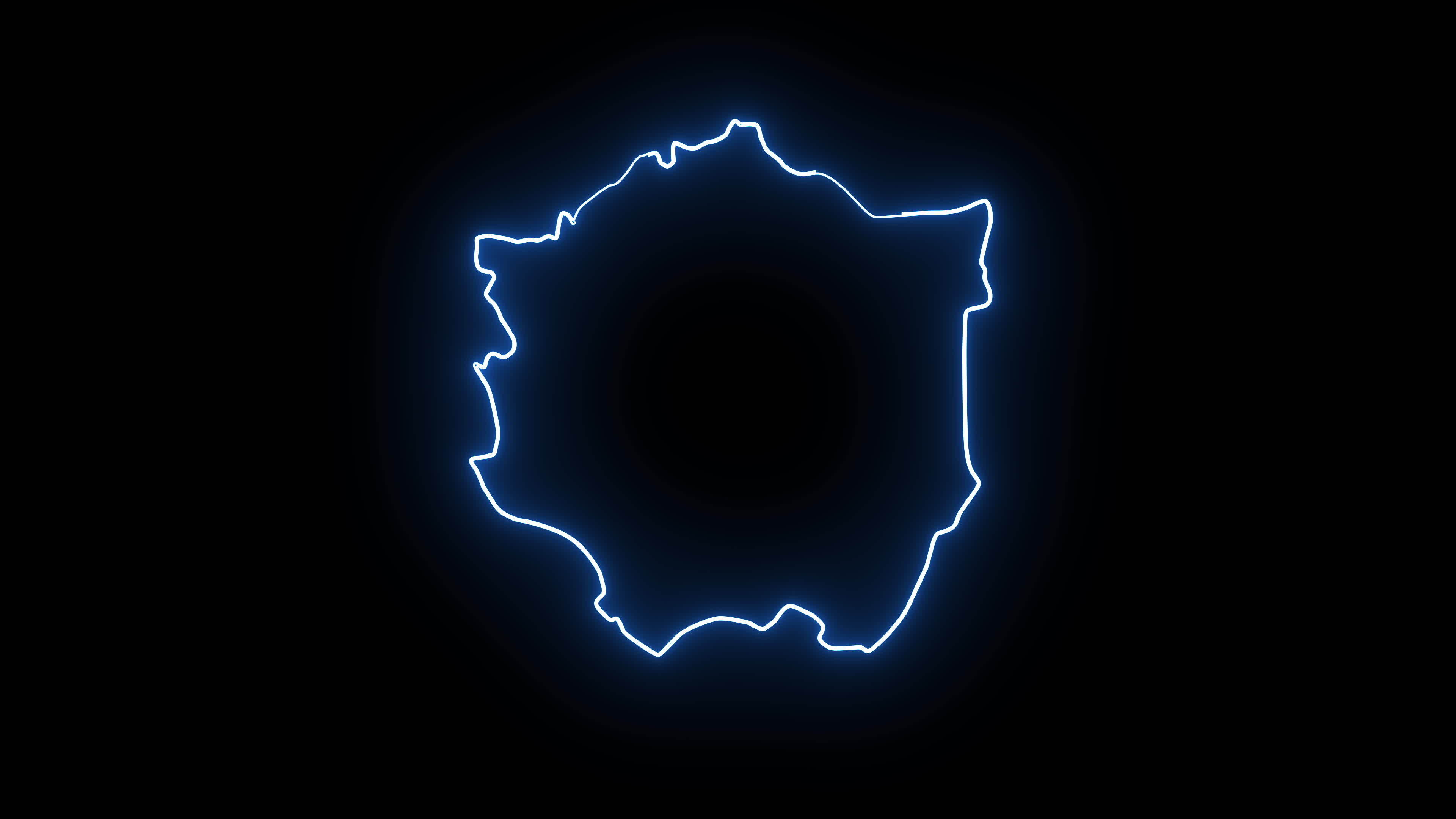 Map Of Exeter In England With Glowing Neon Effect 39108845 Stock Video