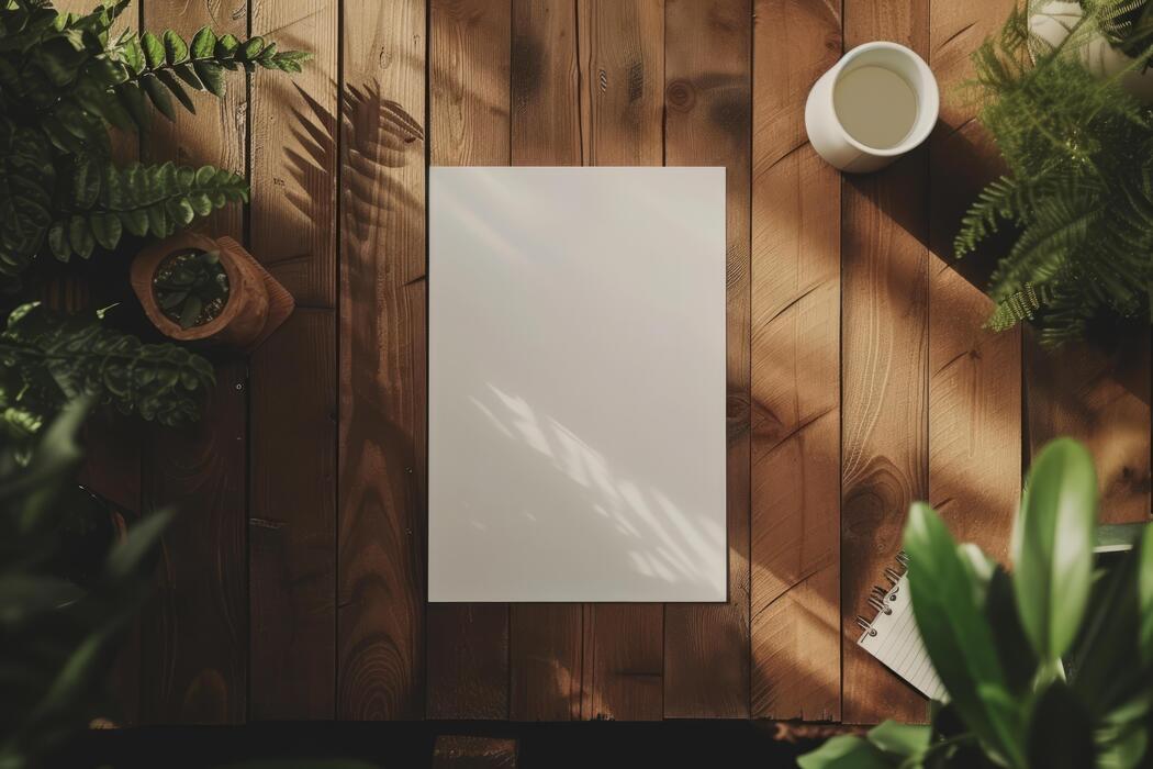 Paper On Table Mockup Stock Photos, Images and Backgrounds for Free ...