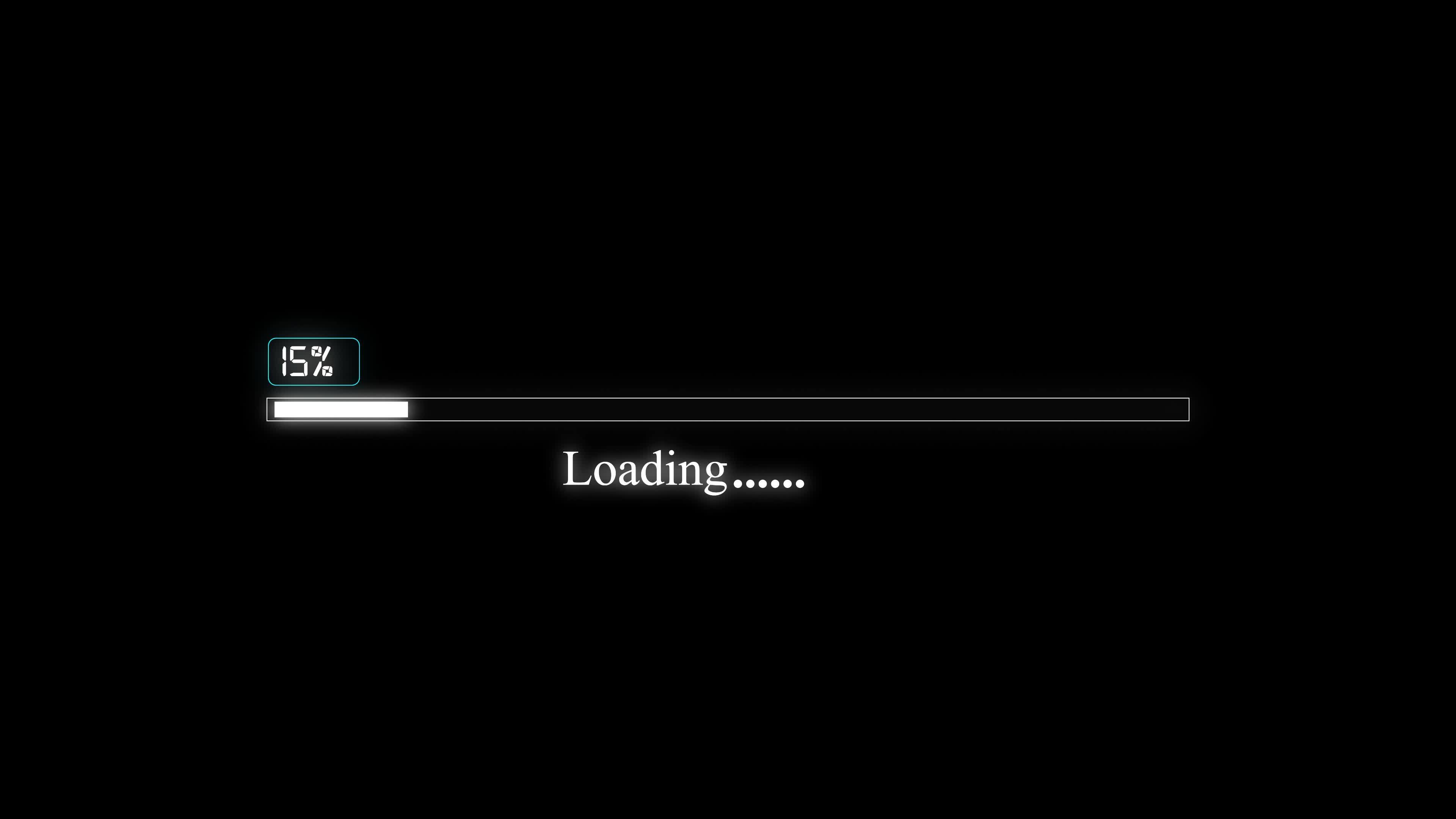 Glowing Loading Bar Interface 39196711 Stock Video At Vecteezy