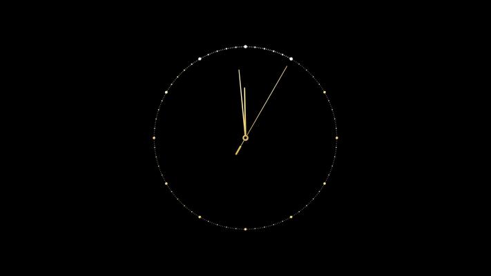 Clock Ticking Animation Stock Video Footage for Free Download