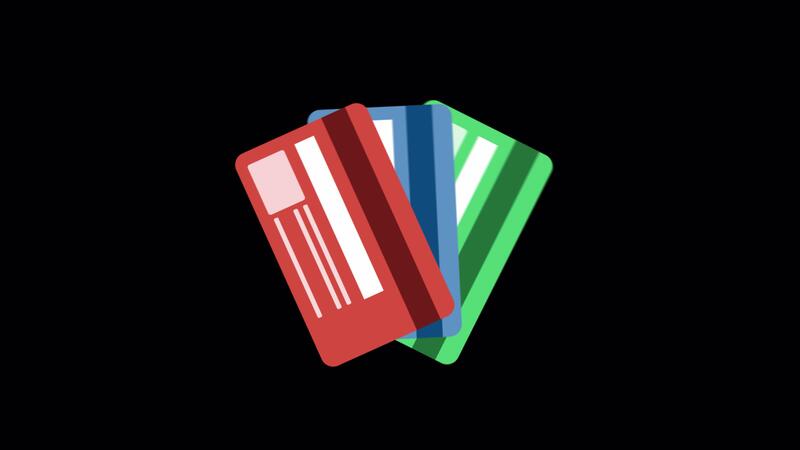 Social Media Bank Credit Card Animated On Alpha Channel 39237703 Stock ...