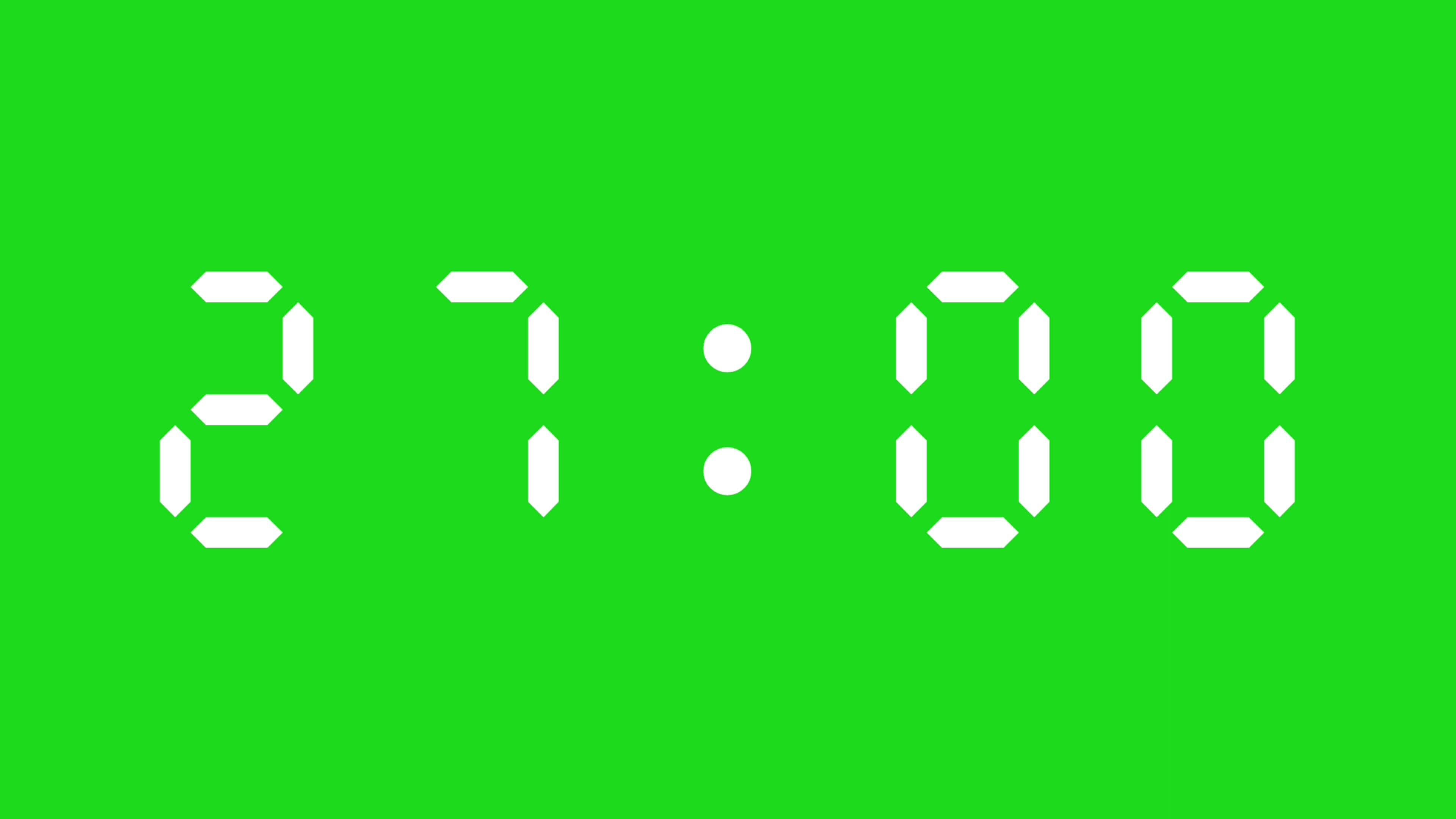 30 Second Countdown Timer Digital On Green Screen 39333631 Stock Video