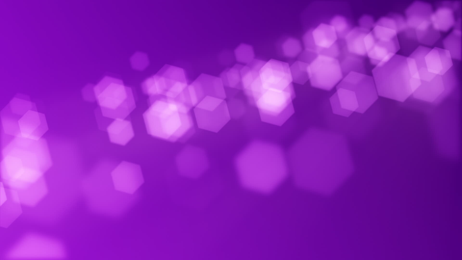 Defocused bokeh lights abstract background. This elegant purple motion background animation with ...