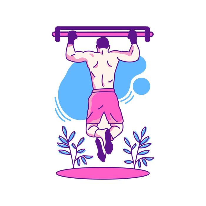 Pull Up Exercise Vector Art, Icons, and Graphics for Free Download