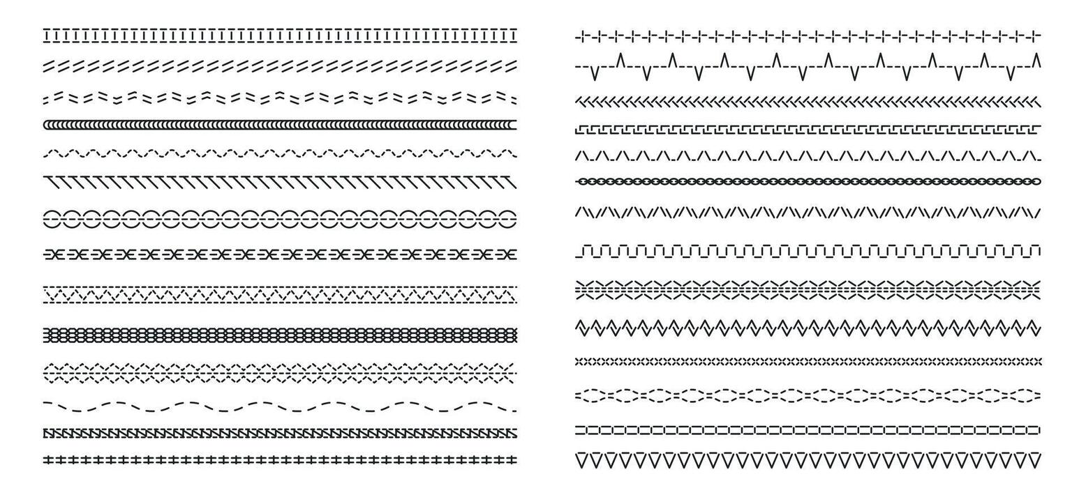 Stitch Brushes Vector Art, Icons, and Graphics for Free Download