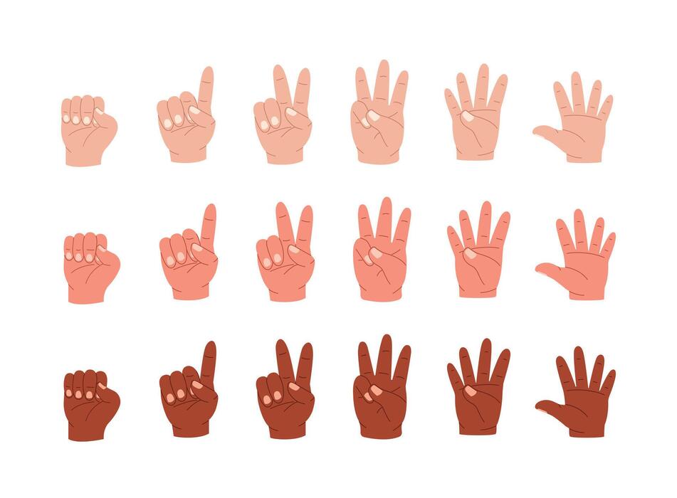 Counting Fingers Vector Art, Icons, and Graphics for Free Download