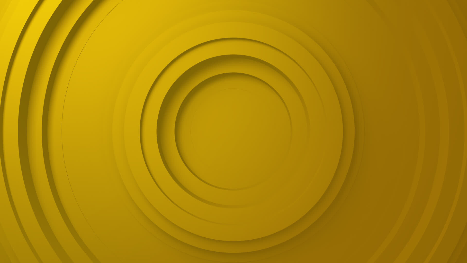 Abstract Background 3d Yellow Circles Simple Wave Animation Loop