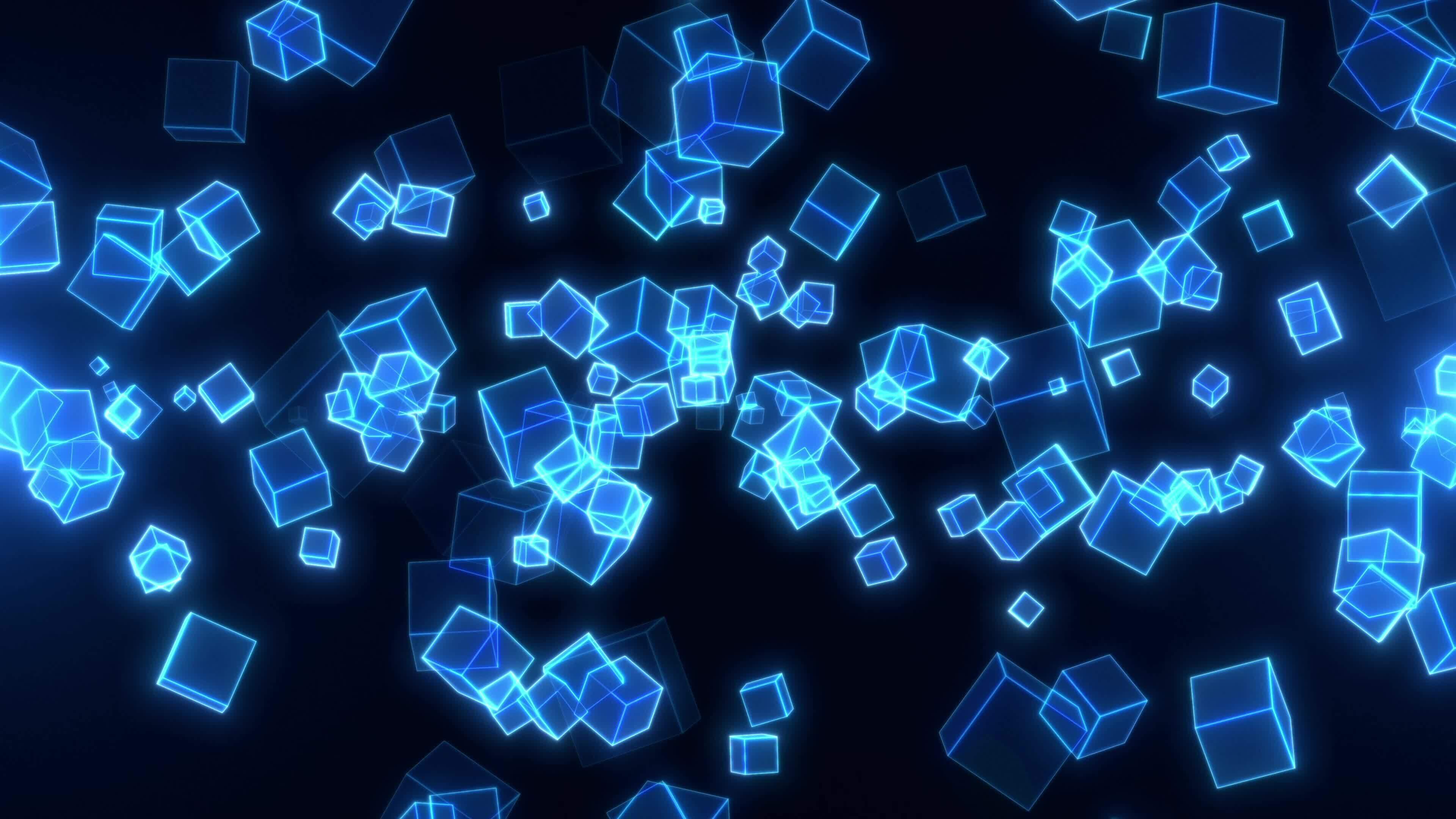 Digital Cubes Stock Video Footage for Free Download