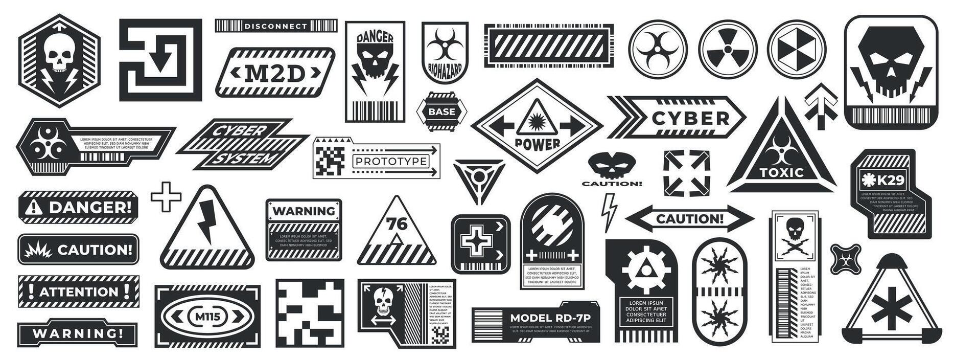 Cyberpunk Symbols Vector Art Icons And Graphics For Free Download
