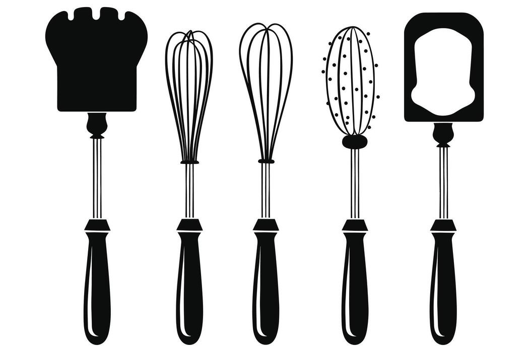 Kitchen Tools Silhouette Vector Art, Icons, and Graphics for Free Download