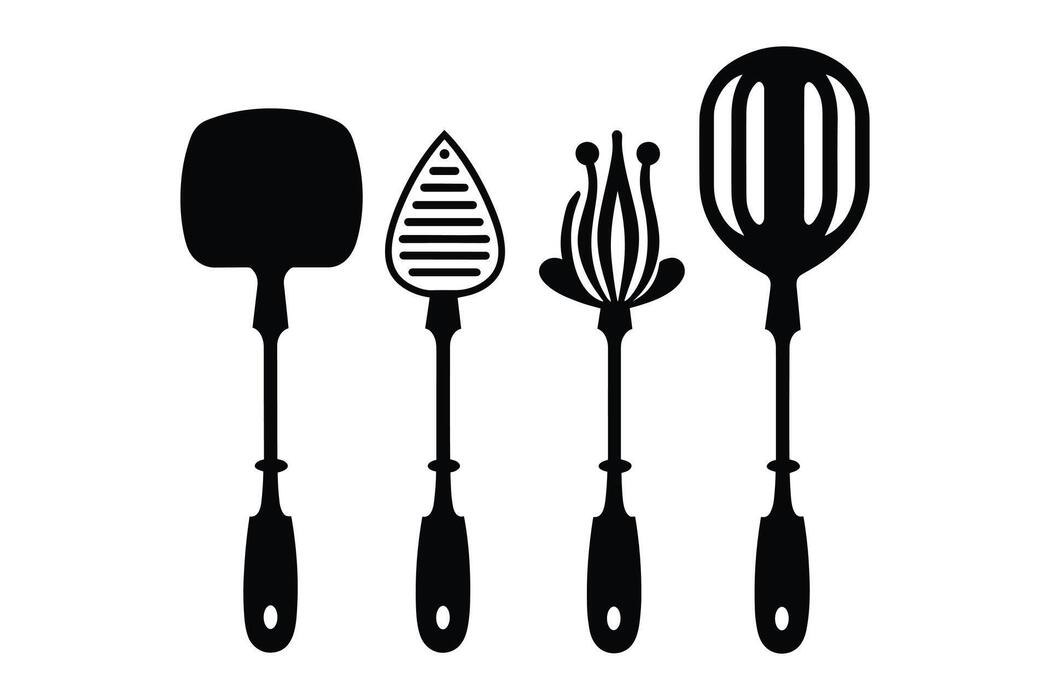 Kitchen Tools Silhouette Vector Art, Icons, and Graphics for Free Download