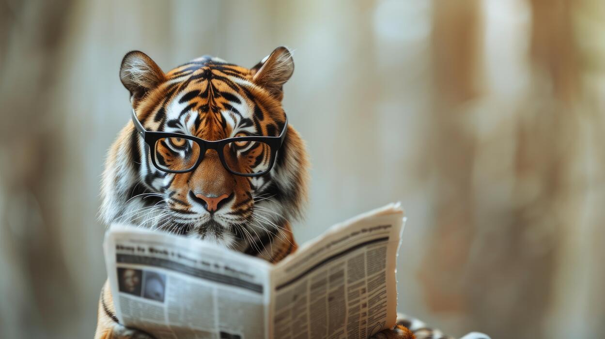 Tiger Reading Stock Photos, Images and Backgrounds for Free Download
