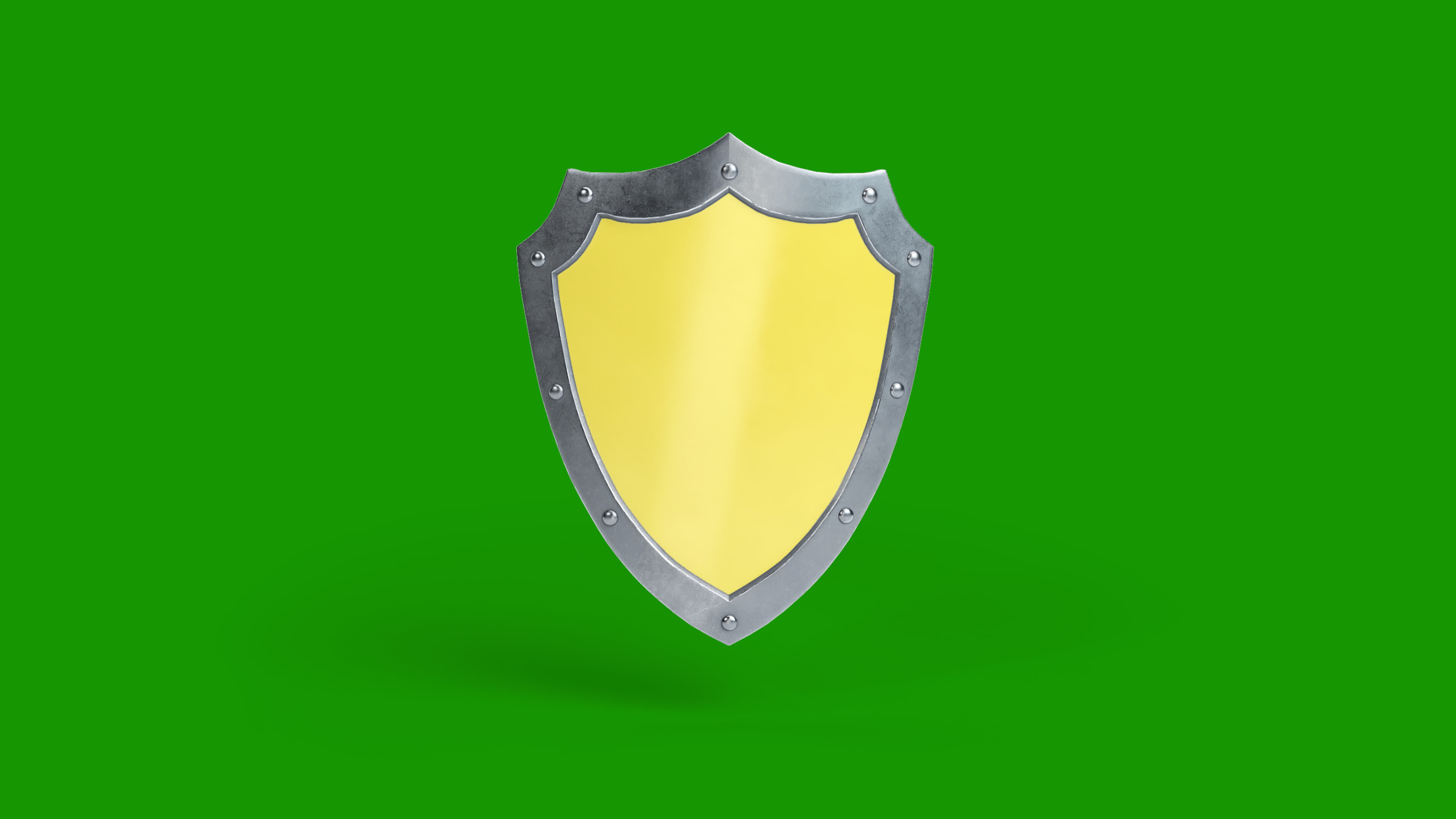 3D animation of Shield icon on green screen, isolated on green background chroma key 39591247 ...