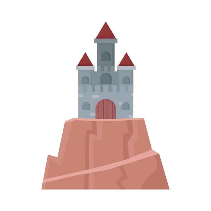 Mountain Castle Vector Art, Icons, and Graphics for Free Download