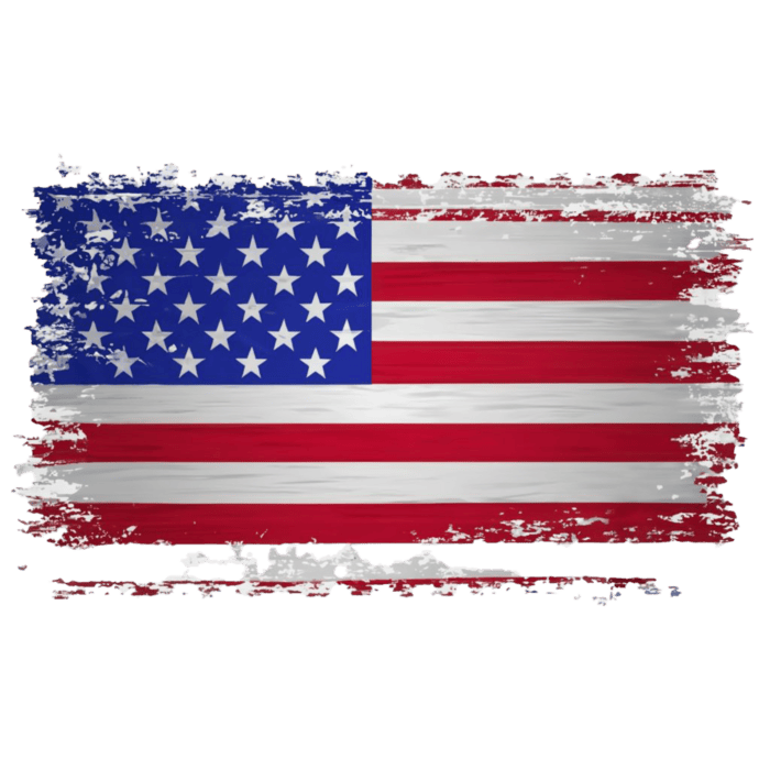 Distressed American Flag PNGs for Free Download