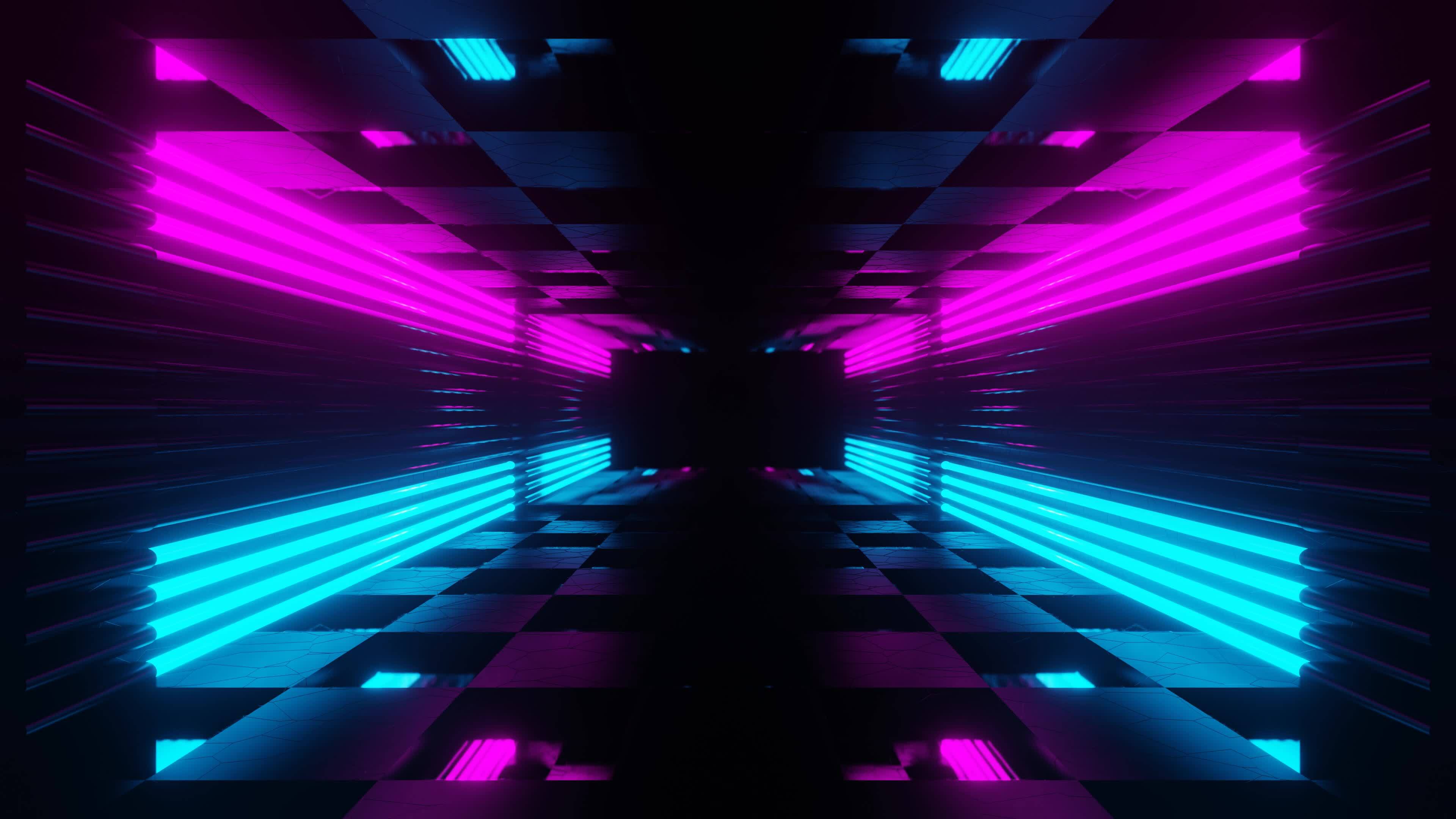 Pink and Cyan Neon Stroboscope Room Background VJ Loop 39670461 Stock Video at Vecteezy