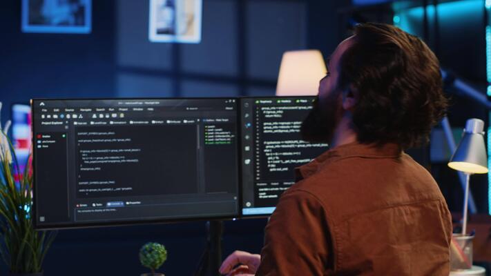Coding Stock Video Footage for Free Download