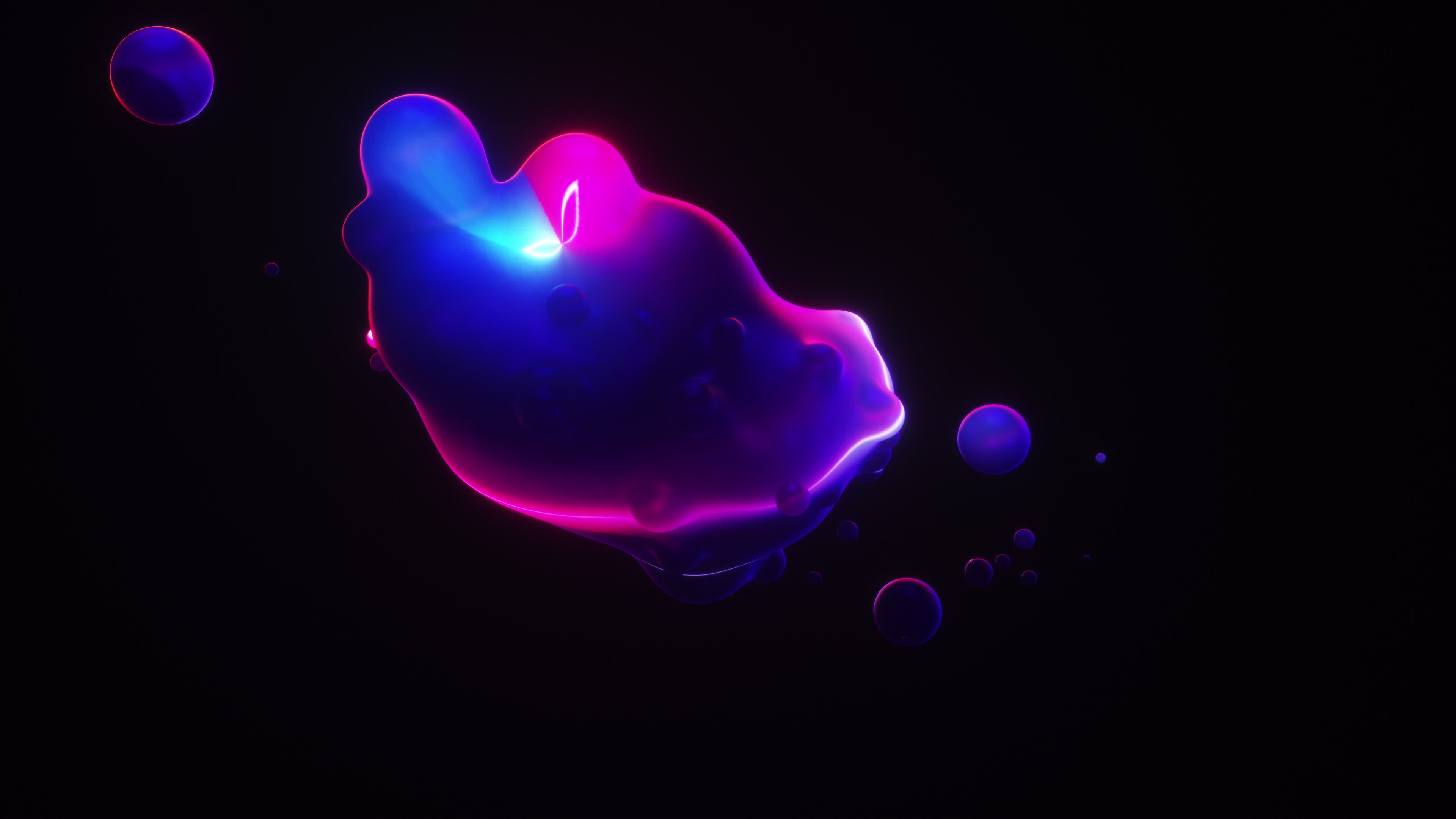 Colorful Glowing Gradient Metaball Shapes Morphing Background 39672271